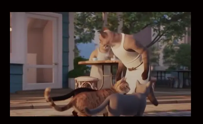 Preparing for a Busy Day – Diamond Cat by Sasha